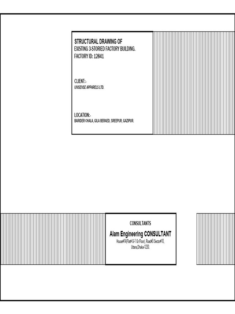 Structural Drawing of Existing 3 Storied Building | PDF