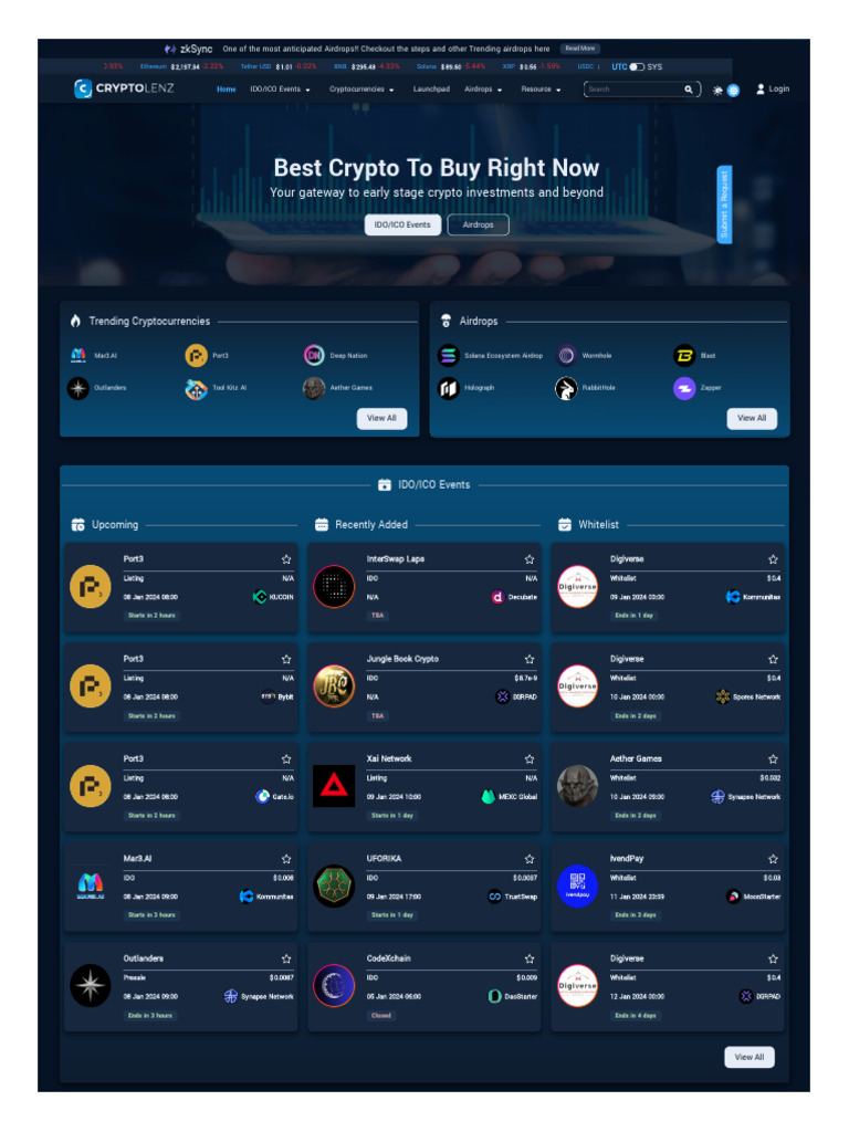 Best Crypto To Buy Right Now - Cryptolenz | PDF