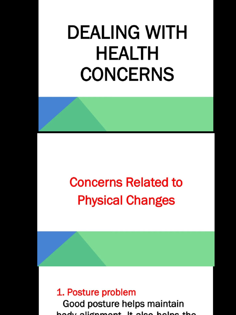 Dealing With Health Concerns | PDF