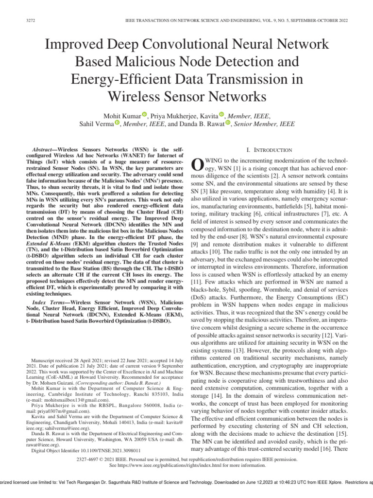 Improved Deep Convolutional Neural Network Based Malicious Node ...