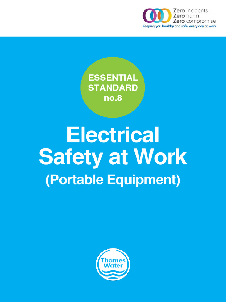 Essential Standard 8 - Electrical Safety at Work - Portable Equipment ...