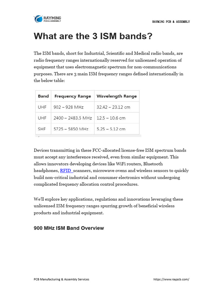 What Are The 3 ISM Bands | Download Free PDF | Wi Fi | Ieee 802.11