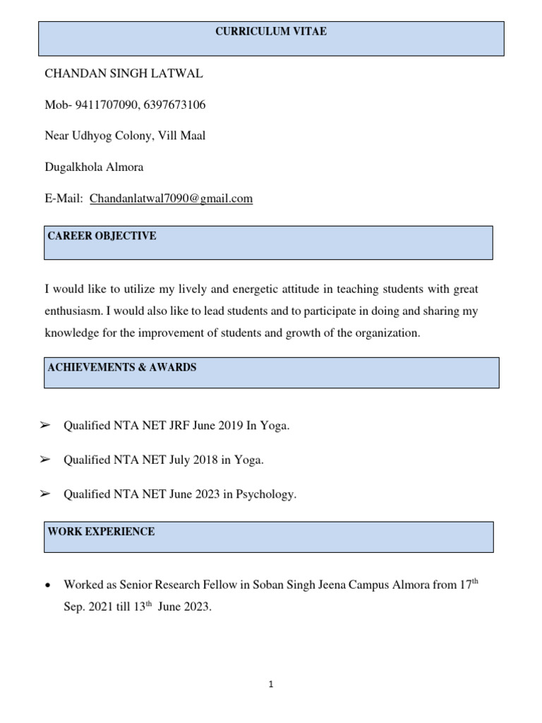 Chandan RESUME | PDF