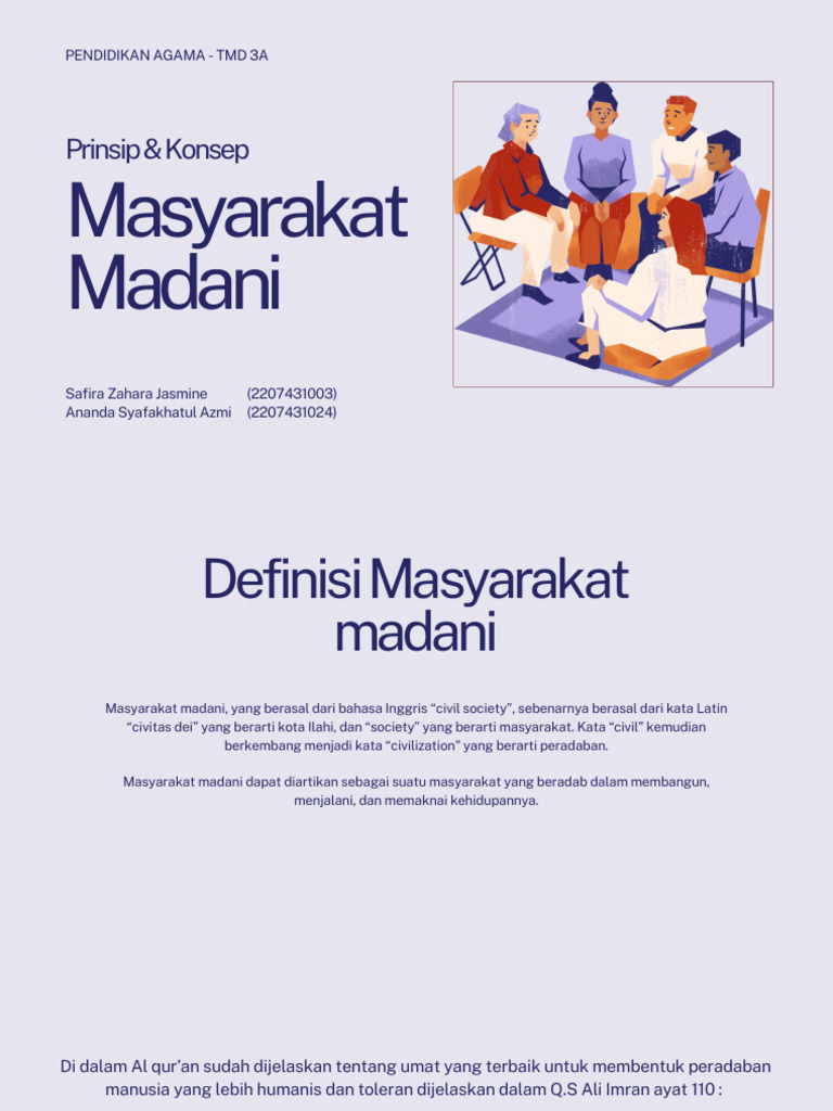Prisip & Konsep Masyarakat Madani | PDF