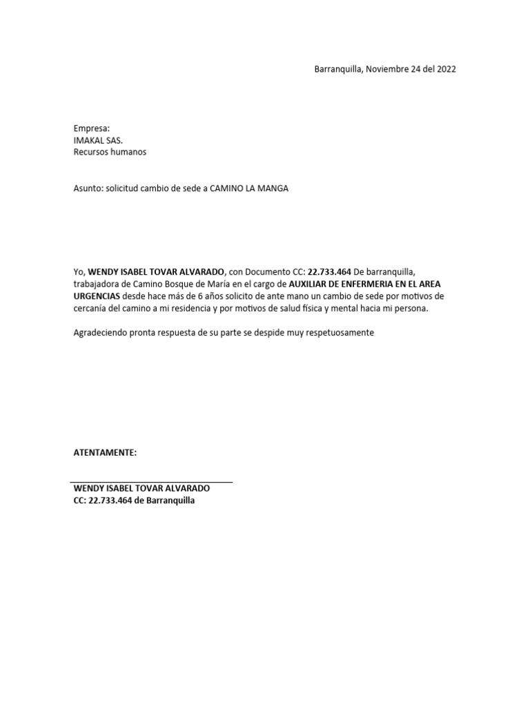 Carta de Traslado | PDF Carta de Traslado | PDF