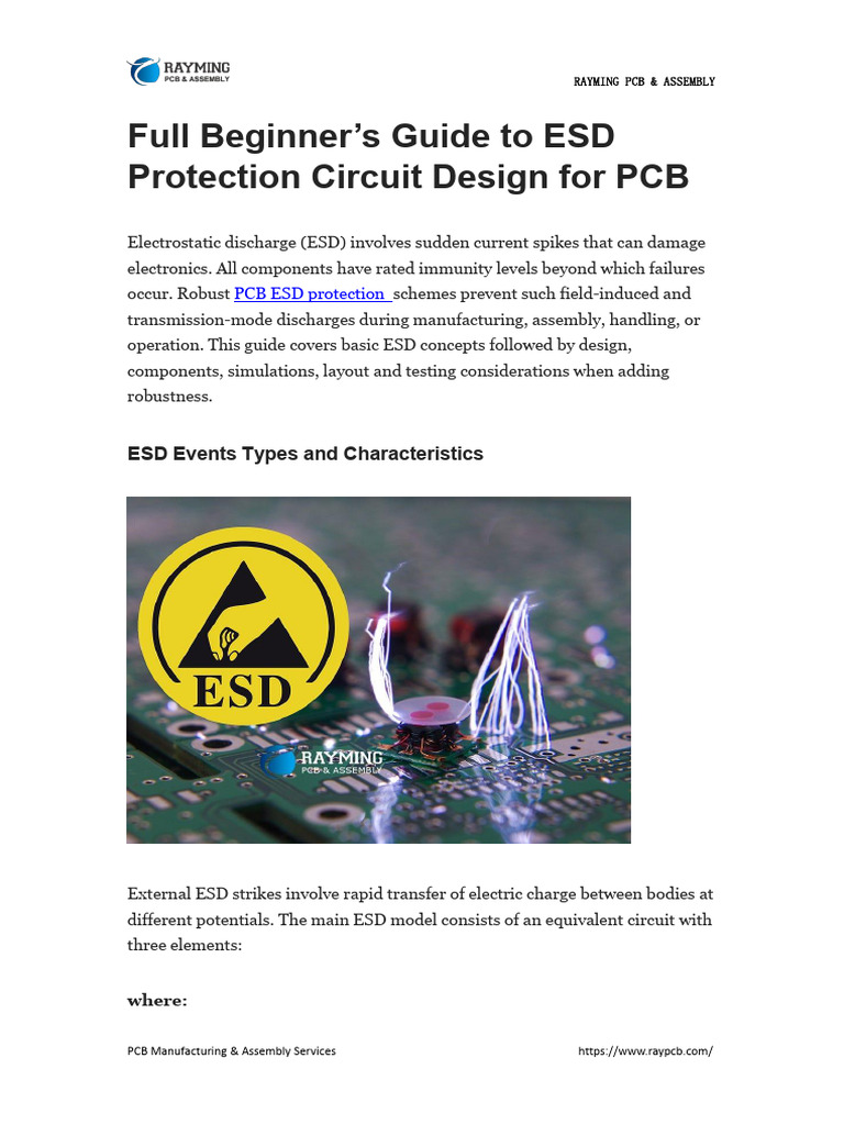 PCB ESD Protection Guide | PDF | Electrostatic Discharge | Printed ...