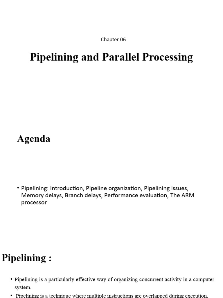 Chap-06a Pipelining | PDF | Computers