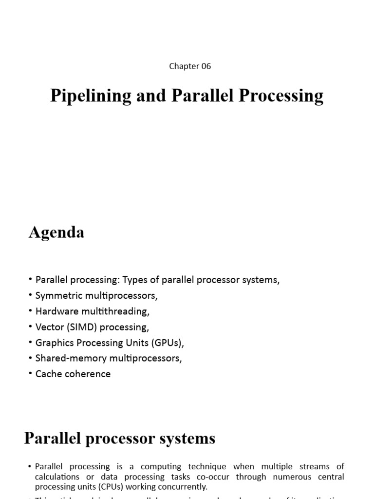 Chap-06b Parallel Processor | PDF