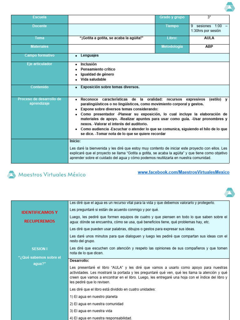 Gotita A Gotita Se Acaba El Aguita | PDF