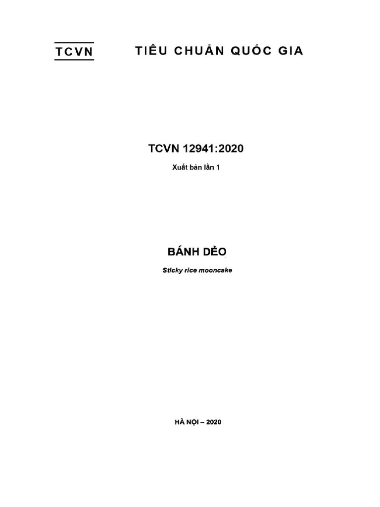 TCVN 12941 2020 Banh Deo | PDF