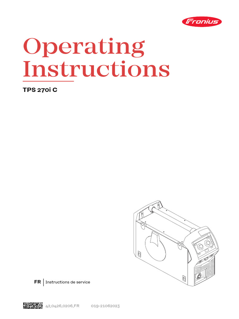 TPS 270i Manual | PDF | Soudage | Construction