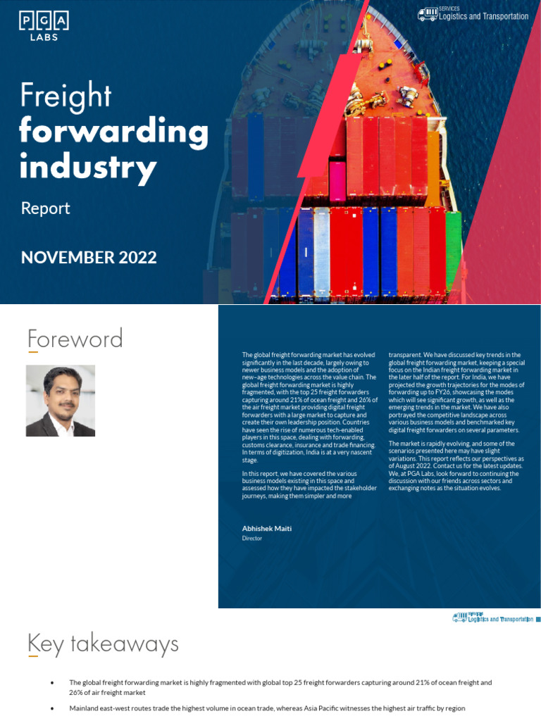 Indian Freight Forwarding Market Trends | PDF | Cargo | Logistics