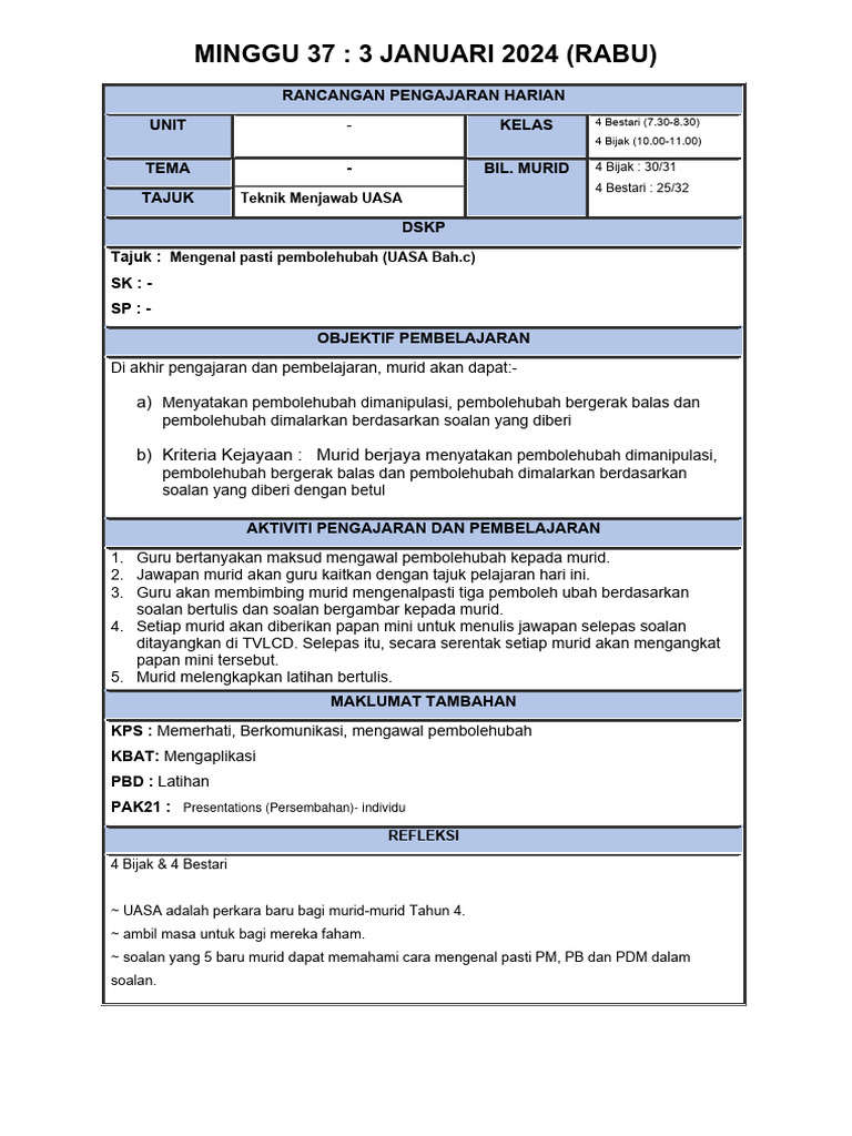 3 Jan 2024 (Rabu) RPH | PDF