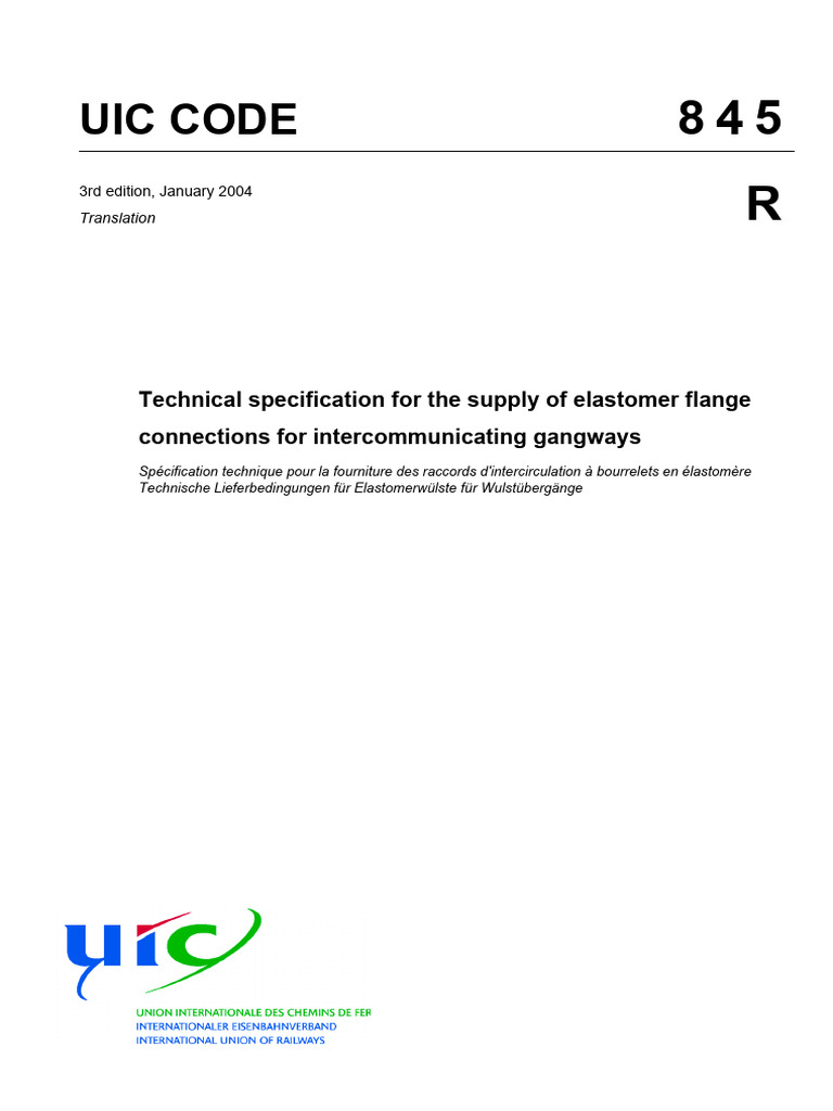 Uic 845 | PDF | Wear | Hardness
