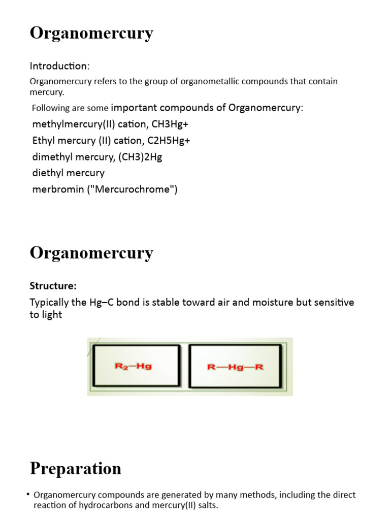 Organo Mercury | PDF