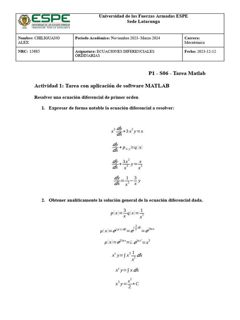 Universidad de Las Fuerzas Armadas ESP1 | PDF
