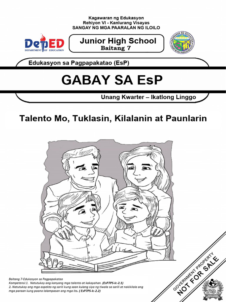 EsP Grade 7-Q1-Wk3 | PDF