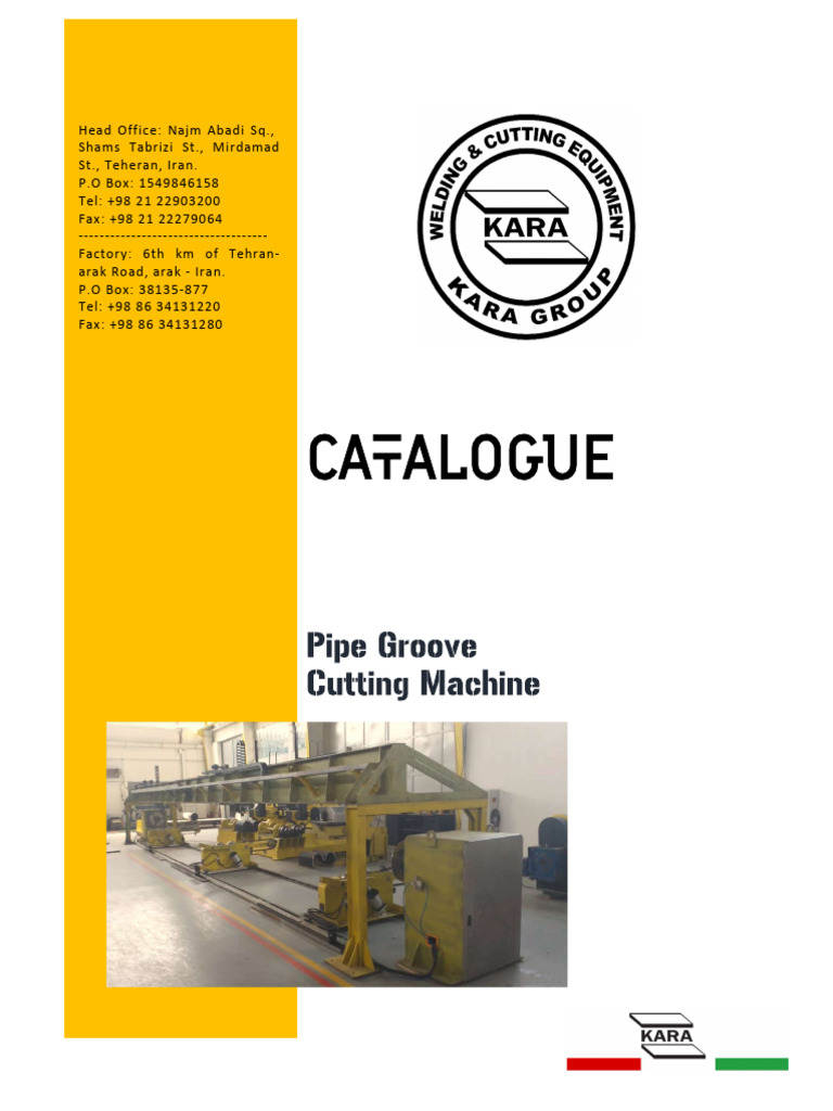 Pipe Groove Cutting Machine | PDF