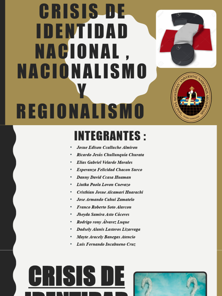 Crisis de Identidad Nacional, Nacionalismo y Regionalismo | PDF Crisis de Identidad Nacional, Nacionalismo y Regionalismo | PDF