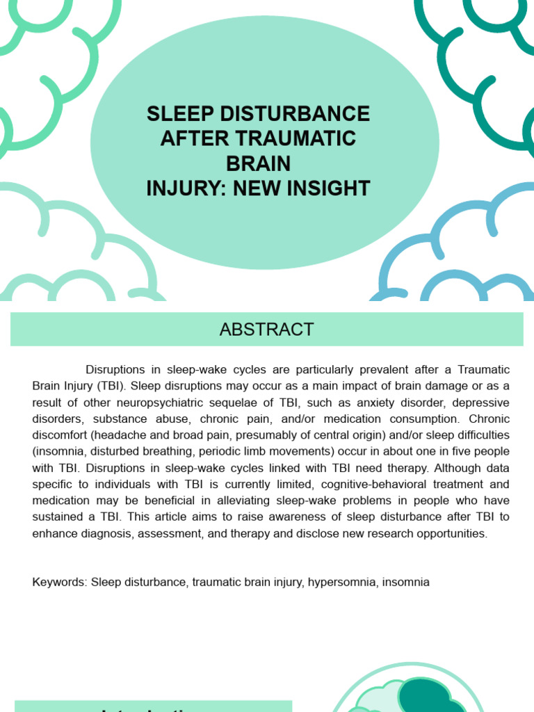 Sleep Disturbance | PDF | Sleep Disorder | Insomnia