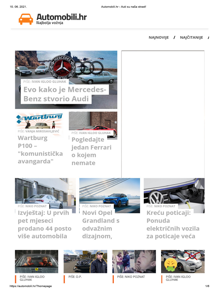 Automobili - HR - Auti Su Naša Strast! | PDF