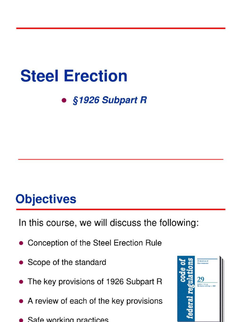 Steel Erection guide | PDF