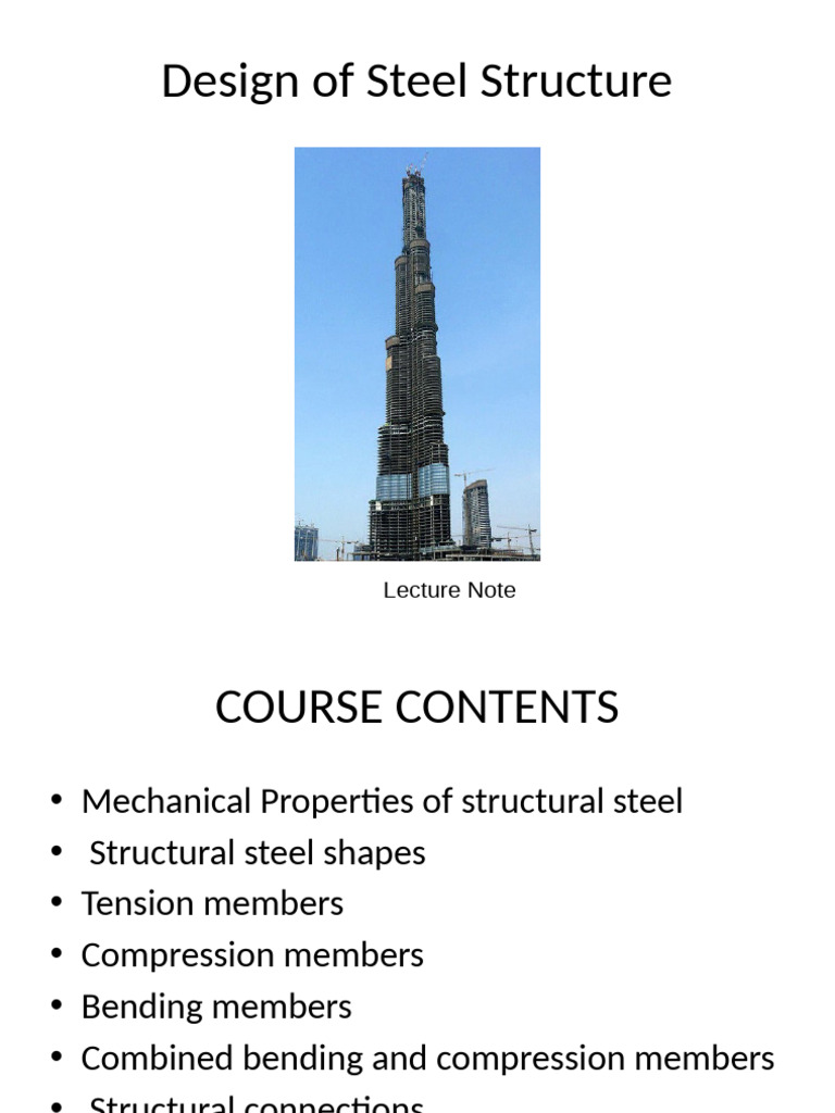 Design of Steel Structure | PDF