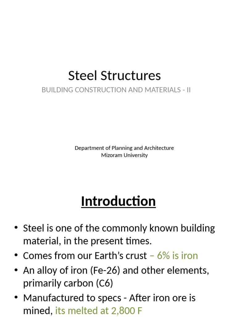 Steel Structures | PDF