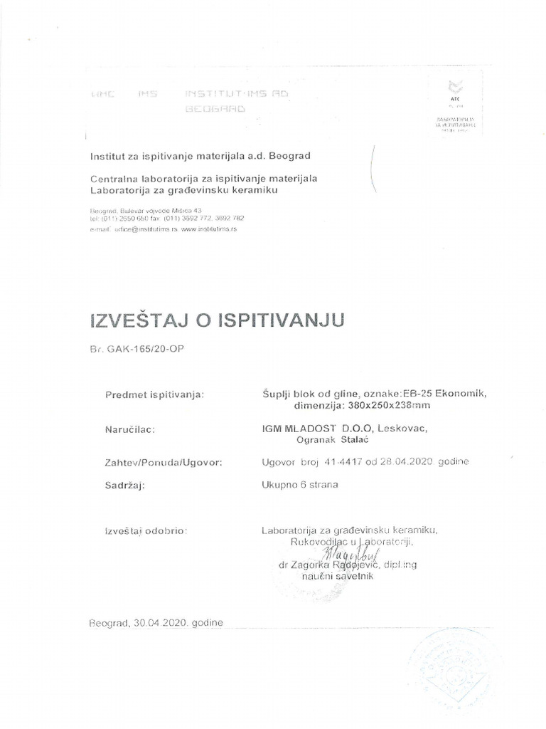 Šuplji Blok Od Gline | PDF