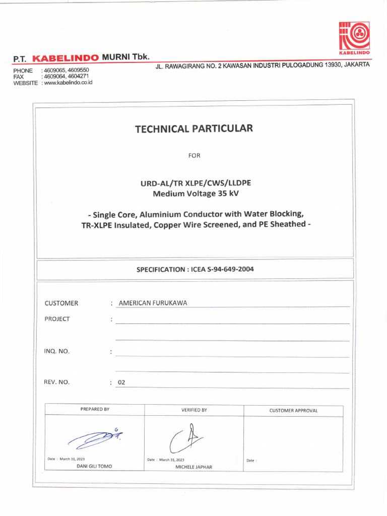 TPG Afi Urd-Al 500kcmil-1 - 6cn 35kvpdf | PDF
