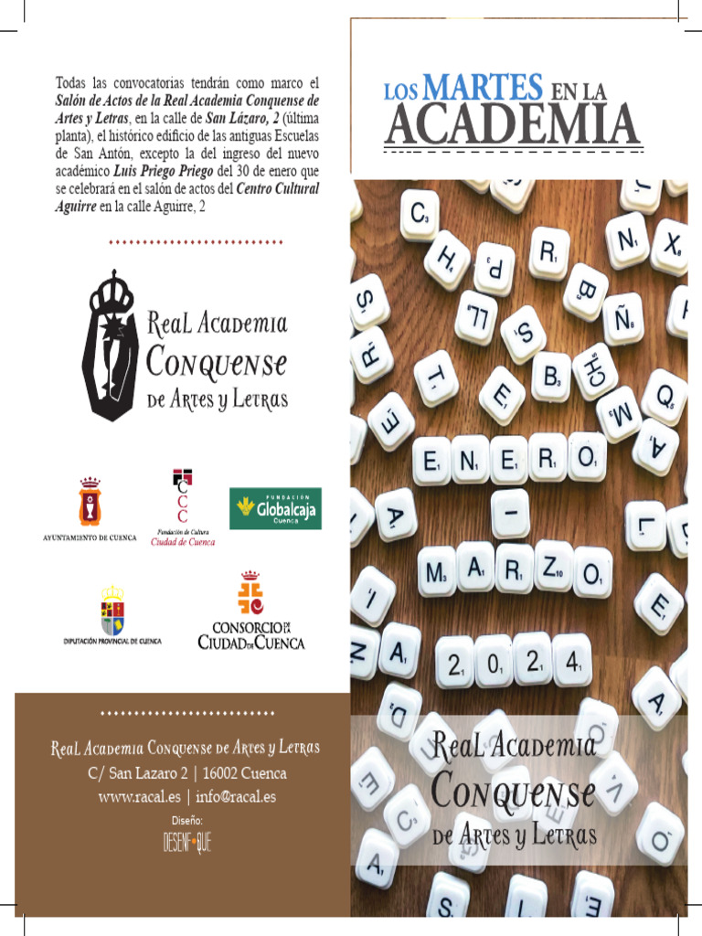 Programa Enero Marzo 2024 RACAL | PDF