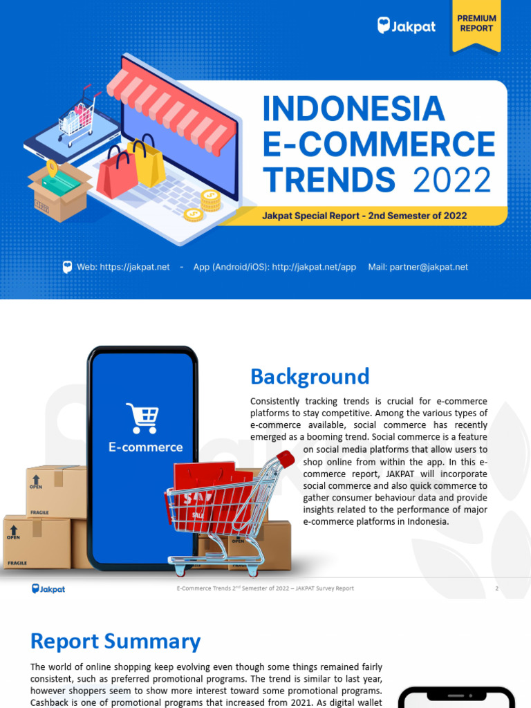 PDF Report Indonesia Ecommerce Trends 2nd Half of 2022 - Jakpat Survey Report 2023 37997 | PDF ...