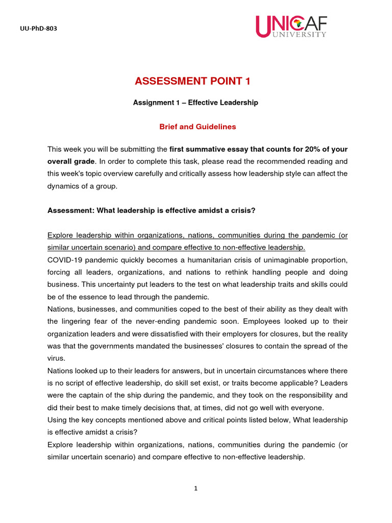 Assessment Point 1 - 0 | PDF | Career & Growth | Business