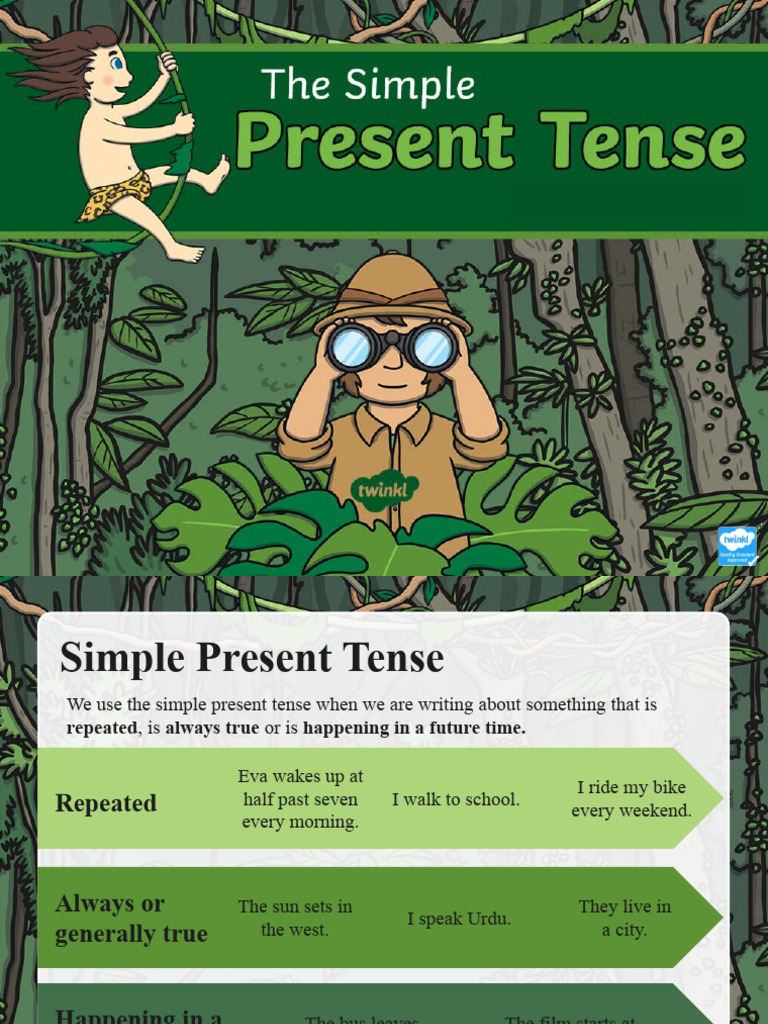 Simple Present Tense | PDF | Verb | Grammatical Conjugation