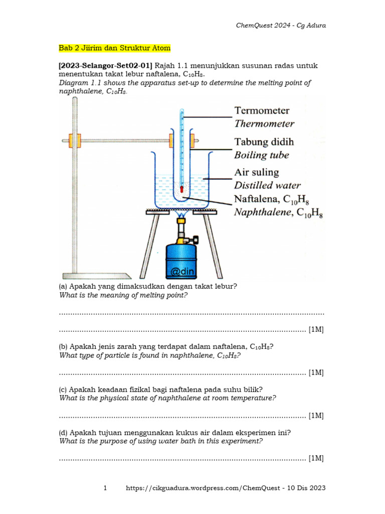 Chemquest 2024 - CG Adura | PDF