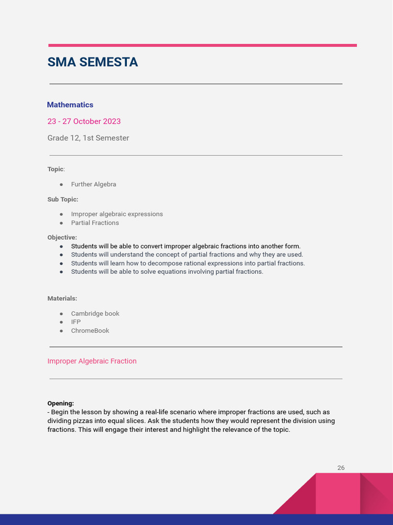 1698044978-LP G12 Improper and Partial Fraction PDF | PDF