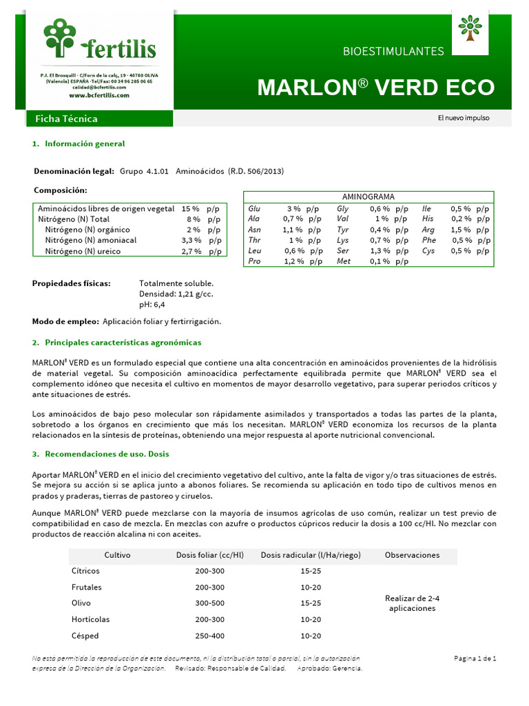 FT - Marlon Verd Eco | PDF