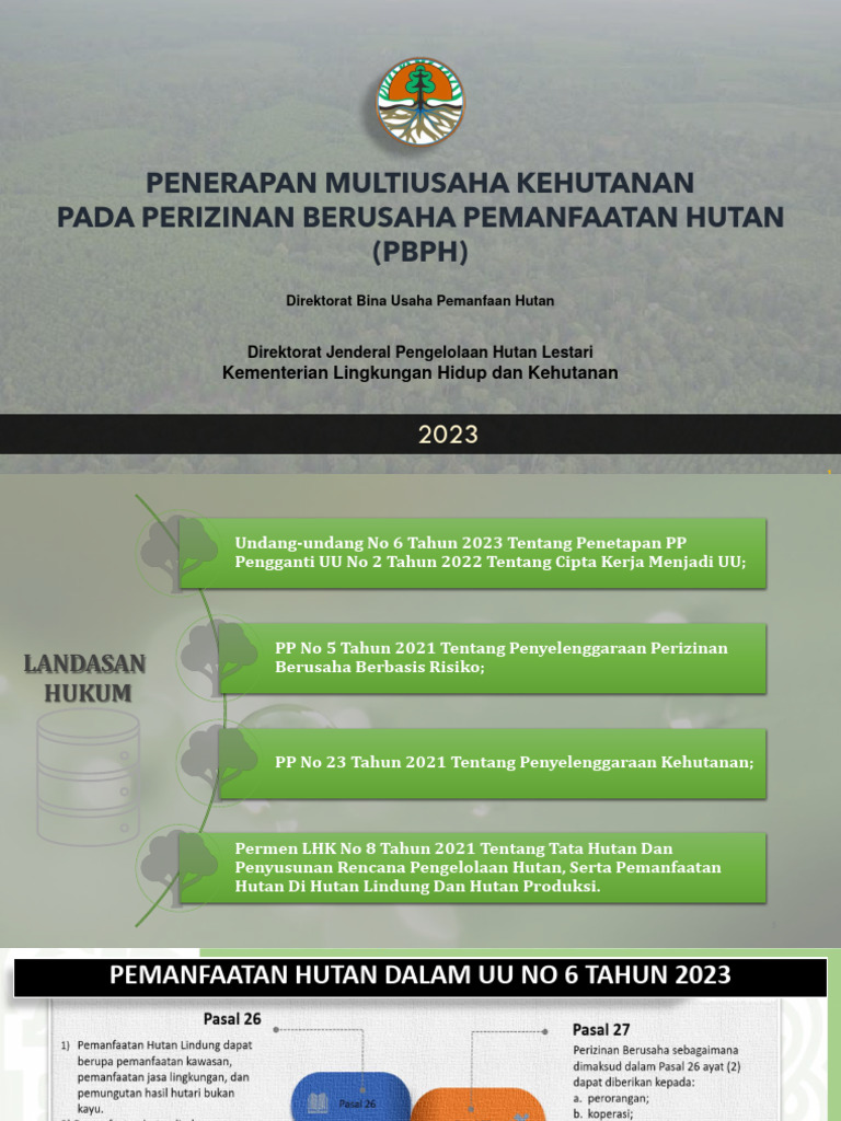 3 Buph - Multiusaha Kehutanan PBPH - Bogor | PDF