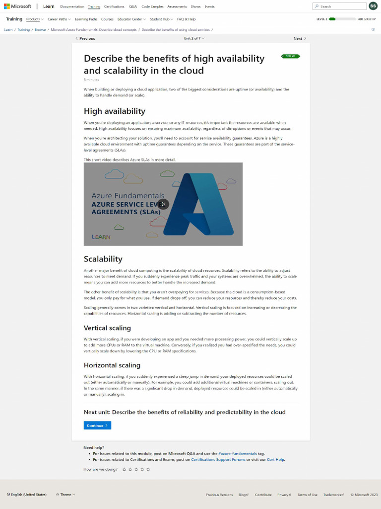 Describe The Benefits of Using Cloud Services | PDF