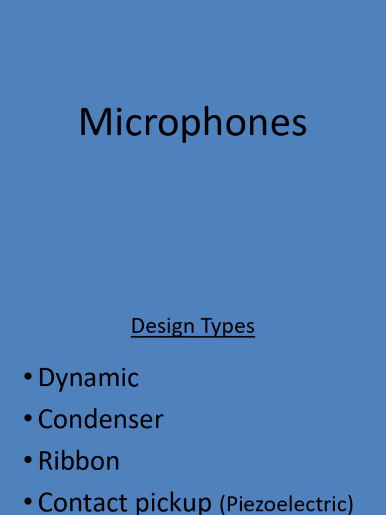 Microphone Slide Show | PDF
