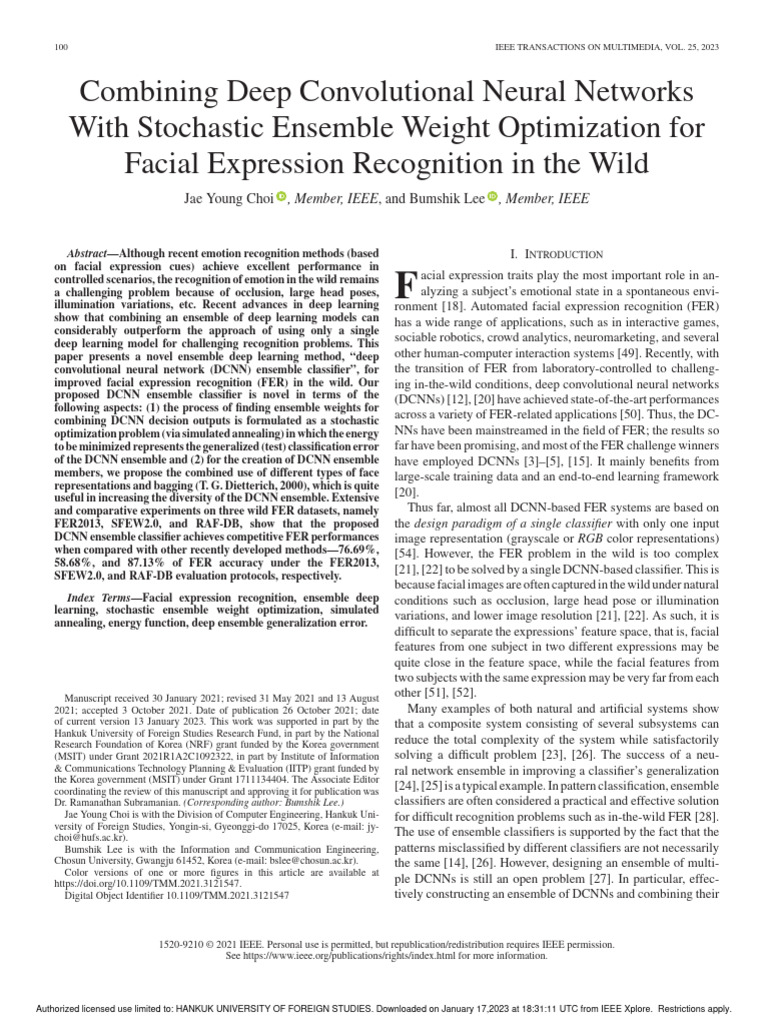 Combining Deep Convolutional Neural Networks With Stochastic Ensemble Weight Optimization For