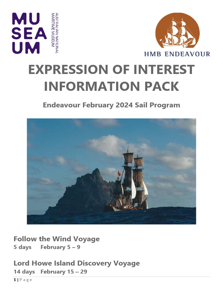 Endeavour Information Pack 2024 20 | PDF