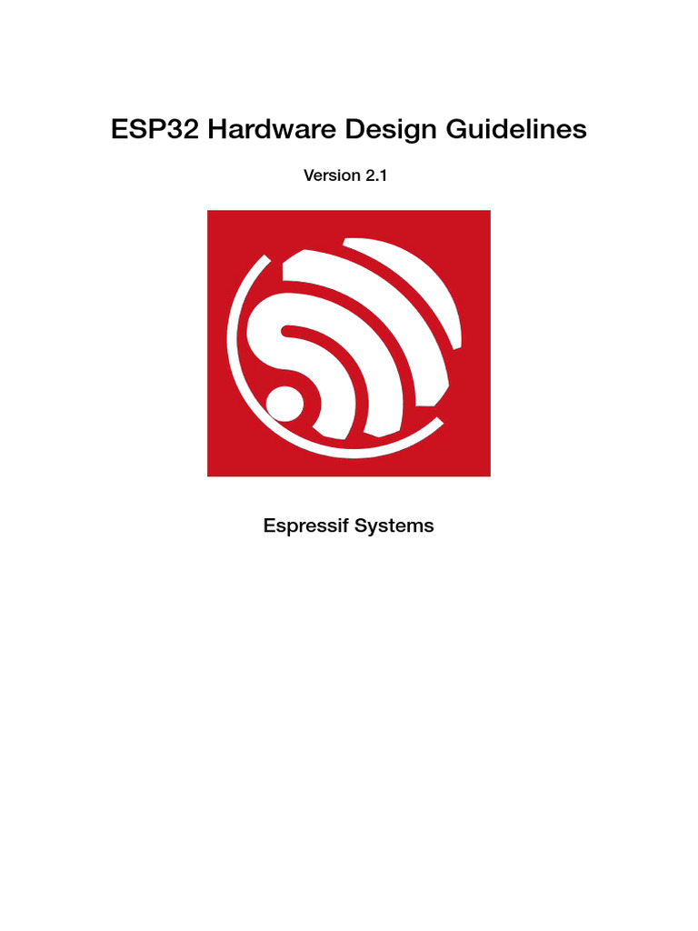 ESP32 Hardware Design Guidelines | PDF