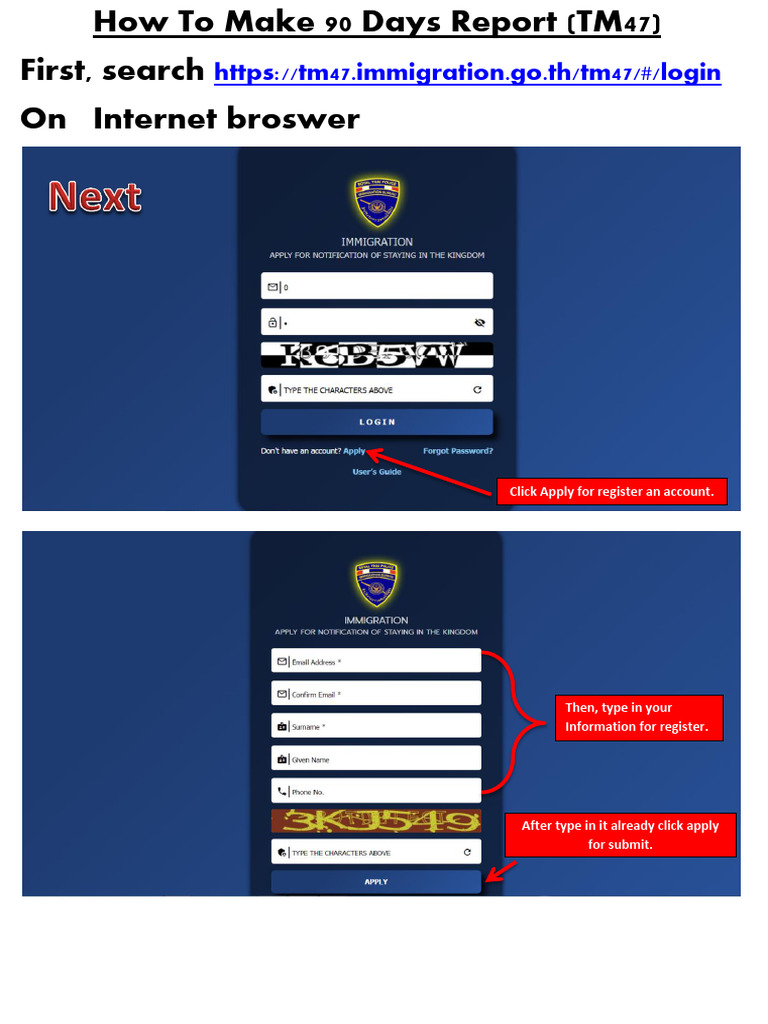 How To Make 90 Days Report (TM47) | PDF