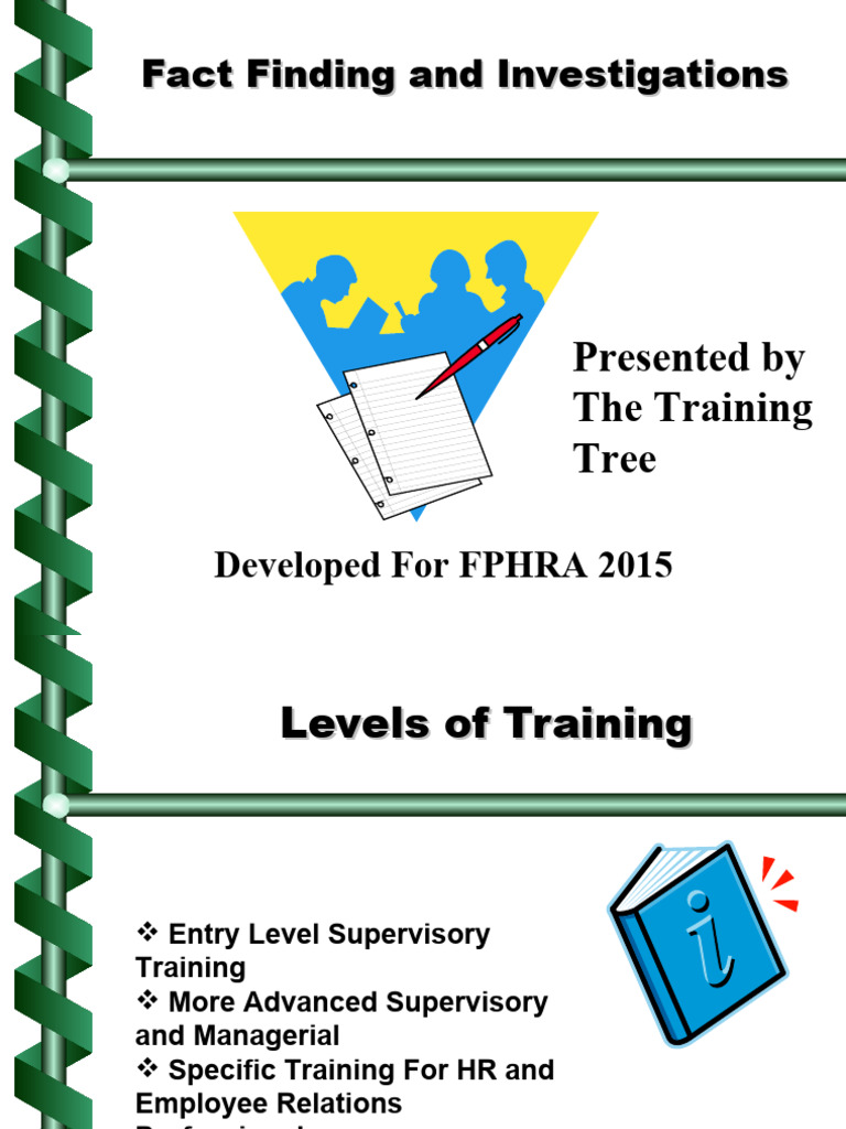 Fact Finding and Investigations 2015-Rosenthal | PDF