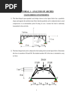 Arches - Problems | PDF | Bending | Structural Analysis
