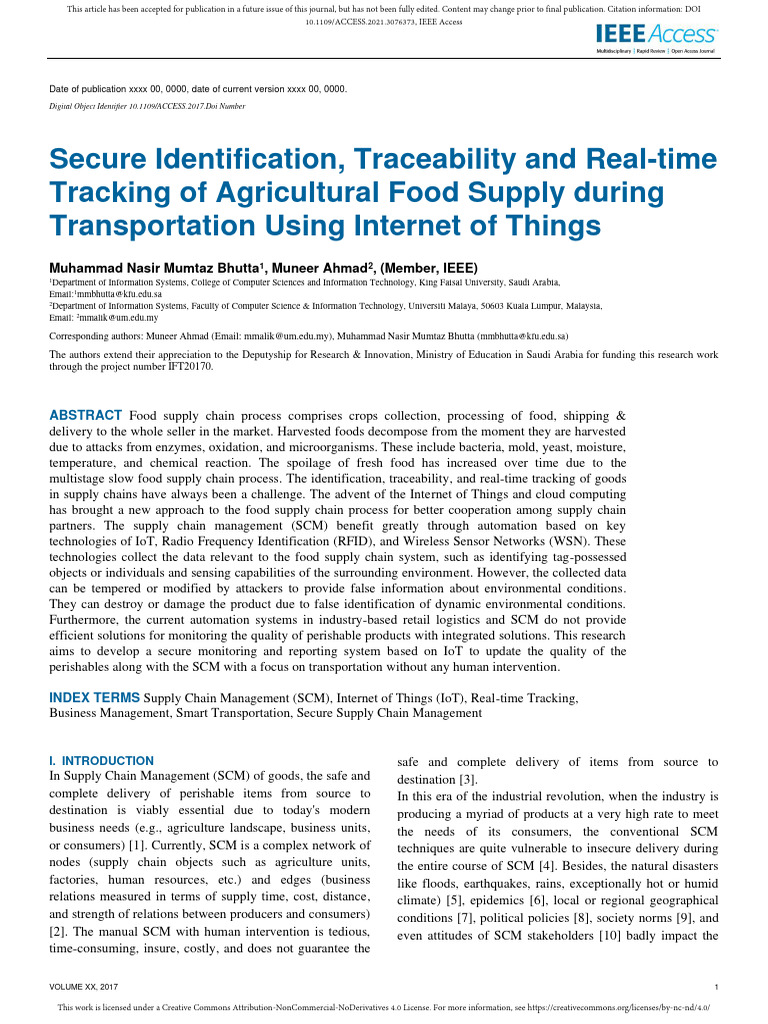 Secure Identification Traceability and Real-Time T | PDF