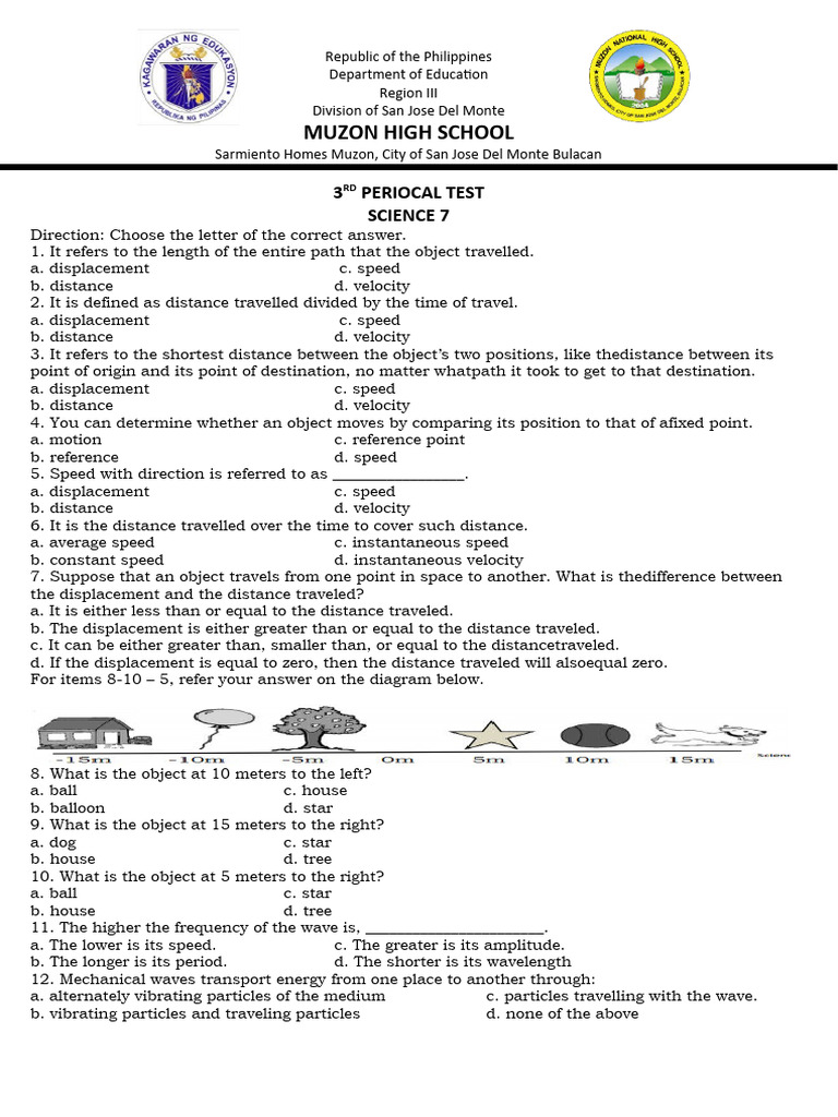 3rd-Quarter - Periodical-Test - Science 7 | PDF