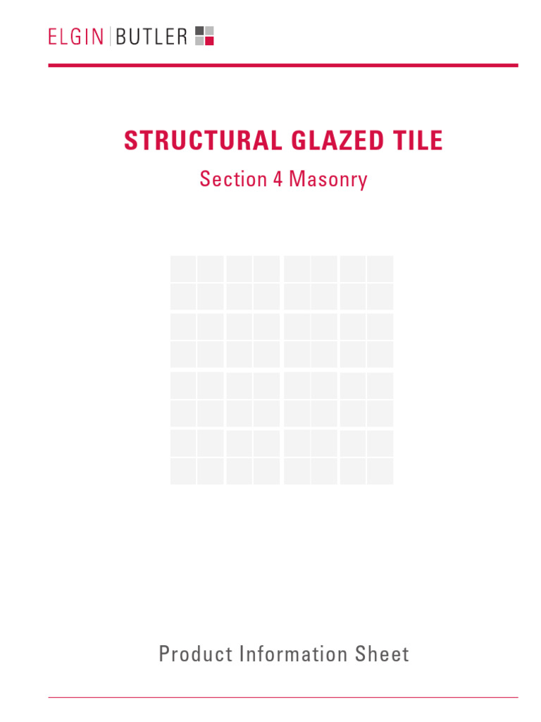 Structural Glazed Tiles | PDF