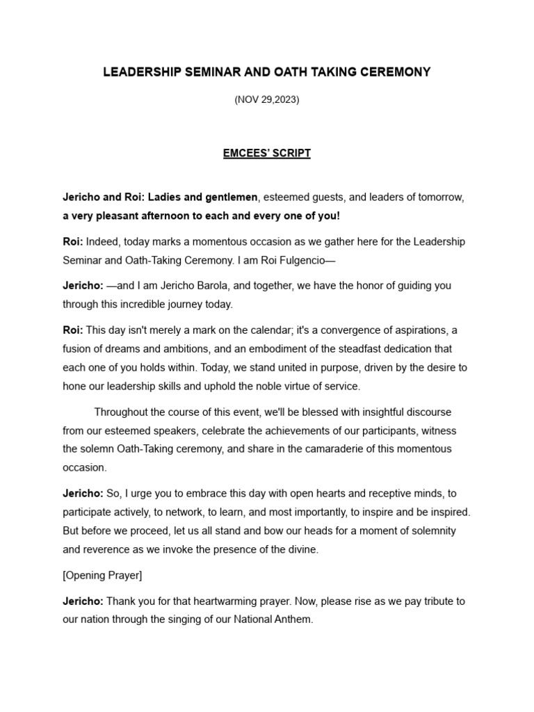 Revised Script | PDF